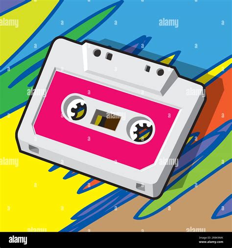 Pop Art Cassette Tapes 80s Vintage Audio Cassette 80s Music Print