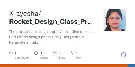 GitHub K Ayesha Rocket Design Class Project The Project Is To Design And Fly Sounding