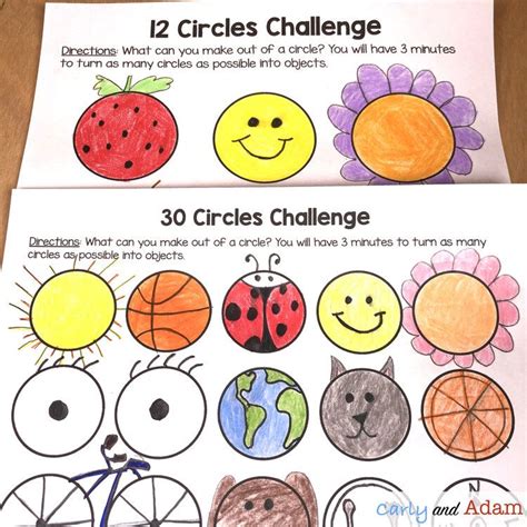 Creativity Steam Activity — Carly And Adam 30 Circles Creativity