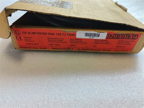 Intertac Cp Slimtherm Dna 150 T3 Ts40 120v 60hz Ebay