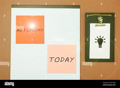 Hand Writing Sign Autonomy Concept Meaning Vehicle That Can Guide
