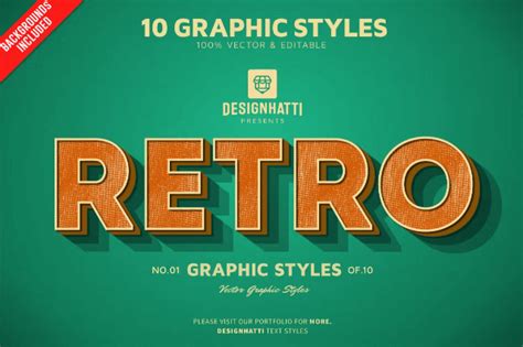 Best Retro Text Effects 30 Options For Photoshop And Illustrator