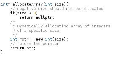 Write A Function That Dynamically Allocates An Array Of Inte Quizlet