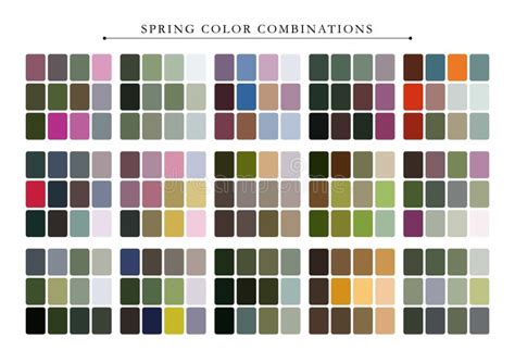 Trend Color Palette Guide Template Stock Vector Illustration Of