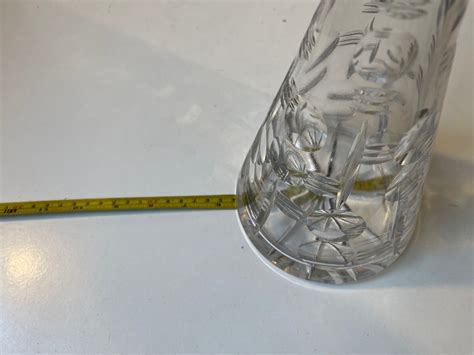 Art Deco Conical Cut Crystal Decanter From Holmegaard 1920s For Sale At Pamono