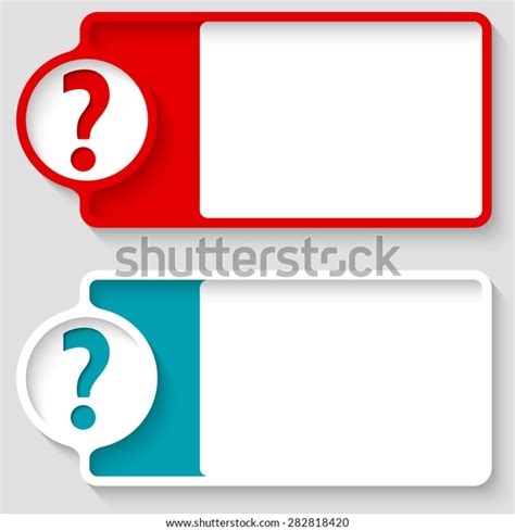 Colored Boxes Your Text Question Mark Stock Vector Royalty Free Shutterstock