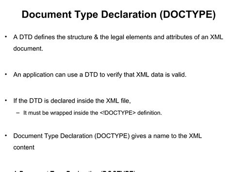 01 Xml Document Structure Ppt