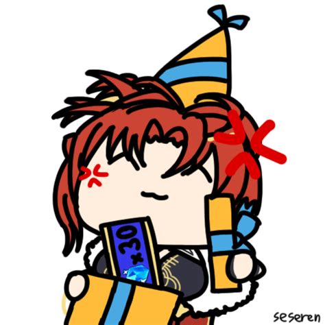 Seseren Animated Animated Gif Lowres Girl Anger Vein Box Closed Eyes Gift Gift