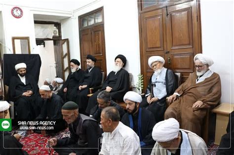 تصاویر مراسم عزاداری شهادت امام جوادع در دفتر آیت الله علوی بروجردی
