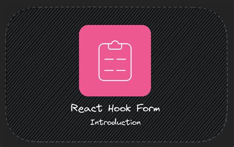 Introduction To React Hook Form Dealing With Forms Is Now A Pleasure By Tepes Alexandru Nov