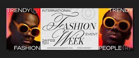 Free Vector Fashion Week Twitter Header