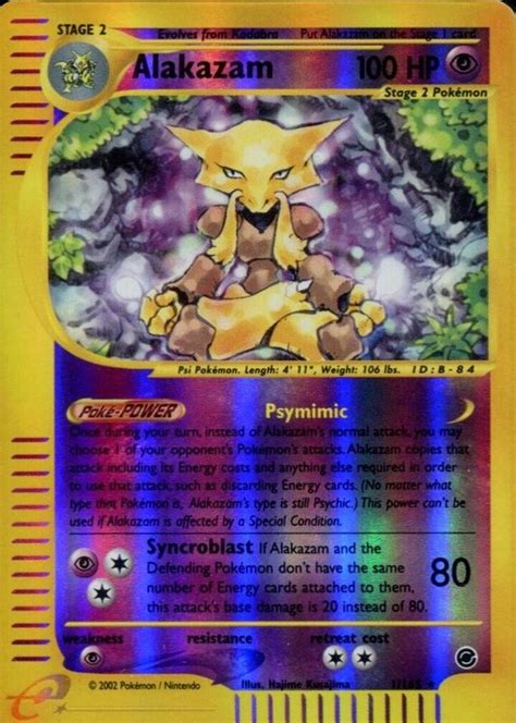 Alakazam 2002 Expedition 001165 Reverse Holo Price Guide Sports