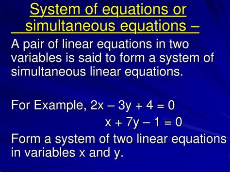 PPT LINEAR EQUATIONS IN TWO VARIABLES PowerPoint Presentation Free Download ID