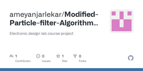 Github Ameyanjarlekarmodified Particle Filter Algorithm For Monostatic Radar Electronic
