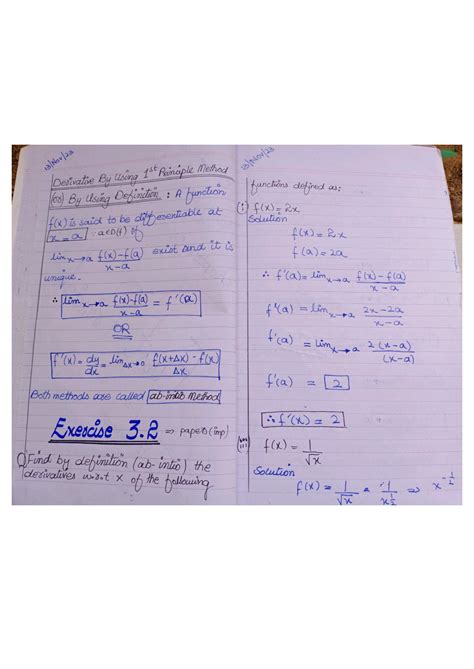 Solution First Principle Calculus And Integration Studypool