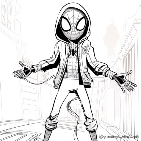 Spider Man Across The Spider Verse Printable Coloring Pages 2025