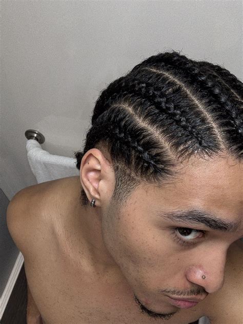 Black Men Cornrows Aesthetic Cornrow Braids Men Men Hair Color Hair
