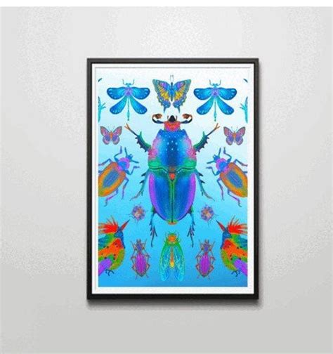 Bug Poster Digital Print Art Etsy