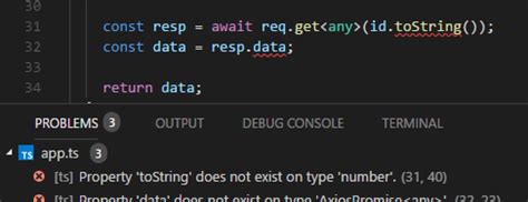 Windows VS Code Property ToString Does Not Exist On Type Number Stack Overflow