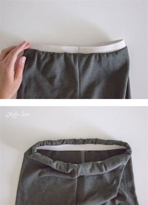 How To Sew A Drawstring Elastic Waistband Melly Sews