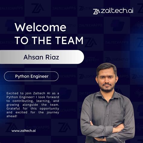 we re excited to introduce ahsan riaz our new python engineer at