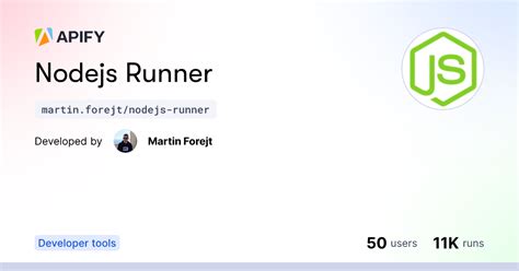 Issues · Nodejs Runner · Apify