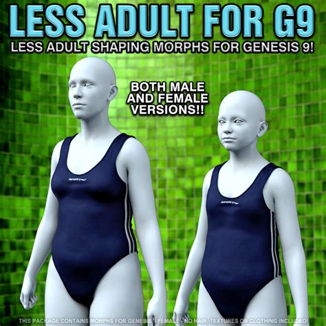 Cgbytes Store Less Adult Morphs For Genesis 9