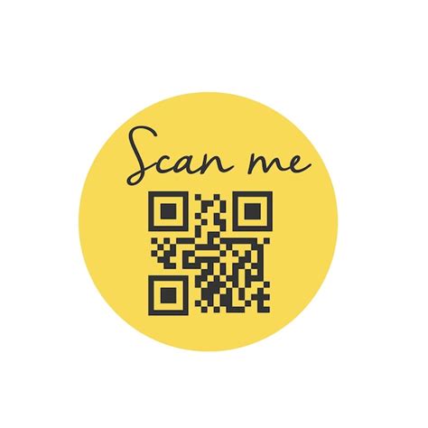 Premium Vector Qr Code For Smartphone Inscription Scan Me With