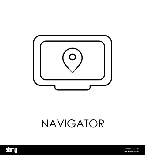 Navigator Icon Symbol Flat Style Vector Illustration Stock Vector Image And Art Alamy