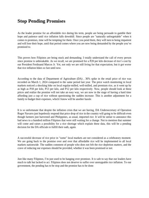 Stop Pending Promises Pdf