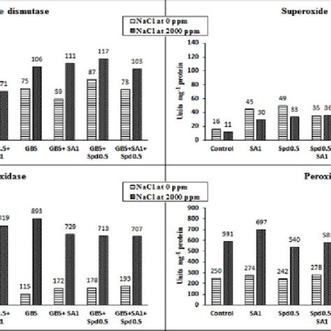 Effect Of Foliar Application Of Salicylic Acid Sa Spermidine Spd Download Scientific