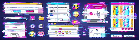 Glitch In Retro Computer System Stock Illustration Illustration Of User Retro