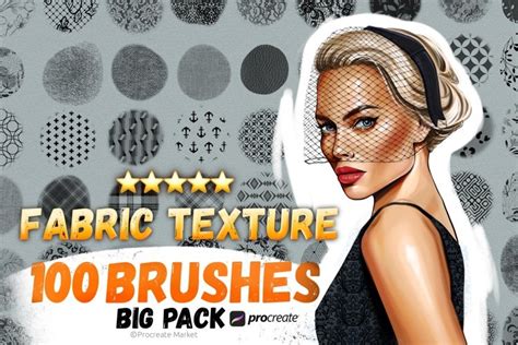 Procreate Lace Texture Brushes Procreate Fabric
