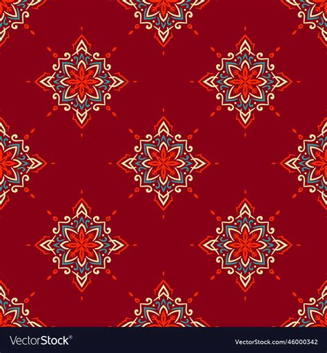 Decorative Ornamental Oriental Style Seamless Vector Image