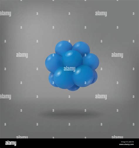3d Abstract Atom Structure Stock Vector Image And Art Alamy