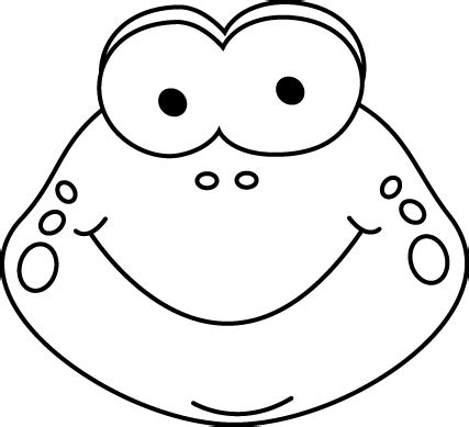 Cartoon Frog Black And White