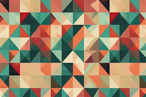 Premium Photo Seamless Pattern Abstract Geometric
