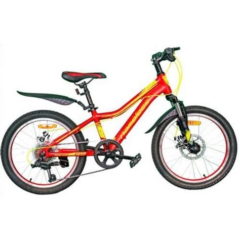 Велосипед детский 20 NAMELESS J2200D DISK рама 11 ALU красный/желтый ...