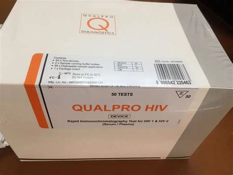 Tulip Qualpro Hiv Rapid Test Kit Number Of Reactionsprepskit 50