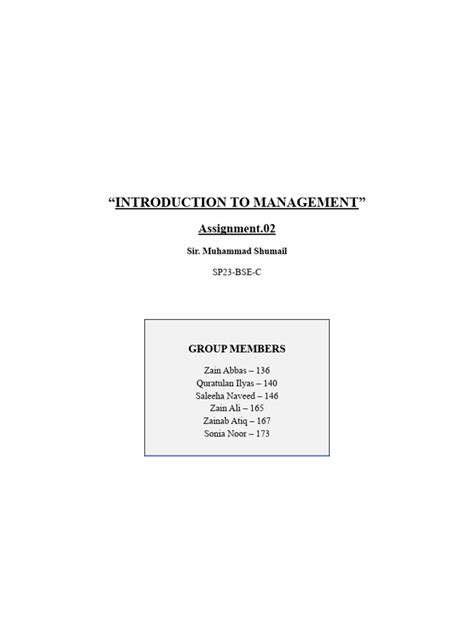 itm assignment 2 pdf decision making goal