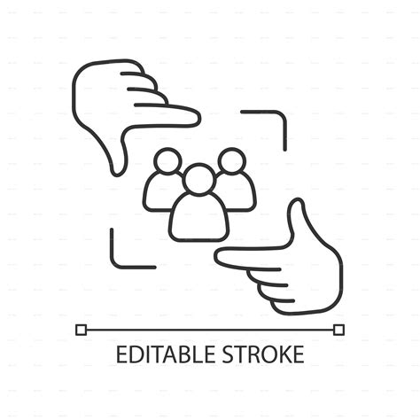 Marketing Segmentation Linear Icons Set Icons Graphicriver