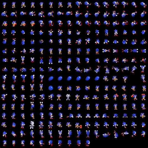 Super Sonic 2 Spritescustom Sonic Sprite Sheet Png