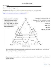 Online Soil Lab Docx Lab Online Soil Lab Babe Name Goal Classify Soils By Grain