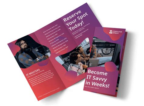 Computer Brochure Design At Gabrielle Krefft Blog