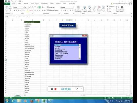 SCROLL IN LISTBOX EXCEL USERFORM YouTube