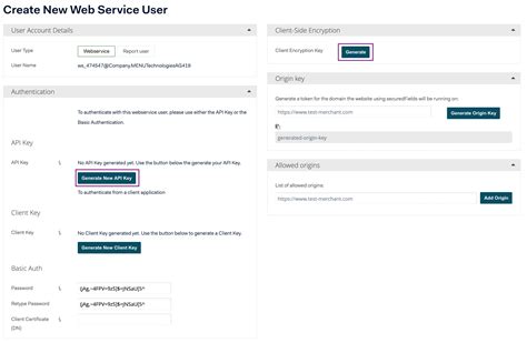 setup and credentials for adyen par ordering wissensbasis