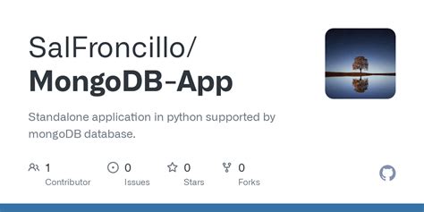 GitHub SalFroncillo MongoDB App Standalone Application In Python Supported By MongoDB Database