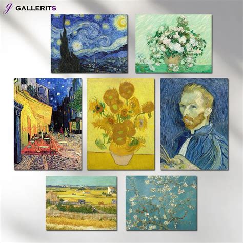 Gallerits 빈센트 반 고흐 그림 별이빛나는밤에 해바라기 중형 핫트랙스