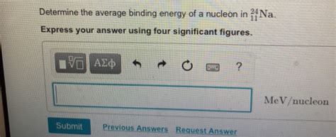 solved determine the average binding energy of a nucleón in