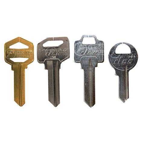 Commercial Key Blanks Uncut Key Blank Assortment Ez Set 1 4 40 Pack By Kaba Ilco Clk